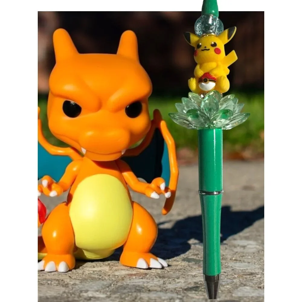 Toys | Pikachu Mario Decorative Pens Glitter Topper Set Pokmon Super ...